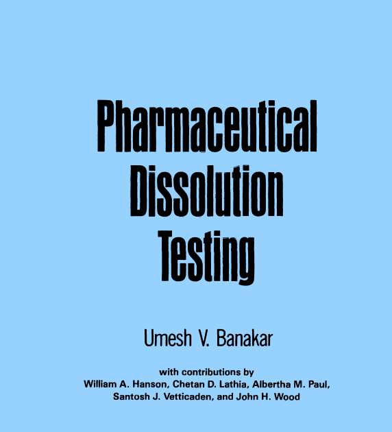 Pharmaceutical Dissolution Testing - Pharmaceuticals Industry - Web of ...