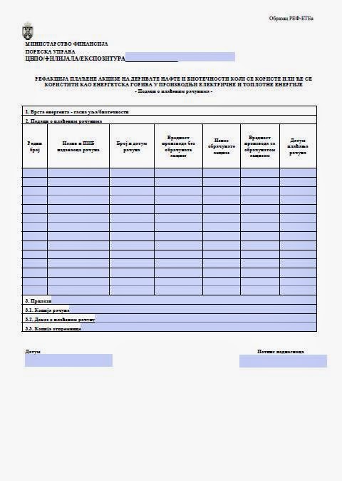 Obrasci za popunjavanje: Obrazac REF-ETEa