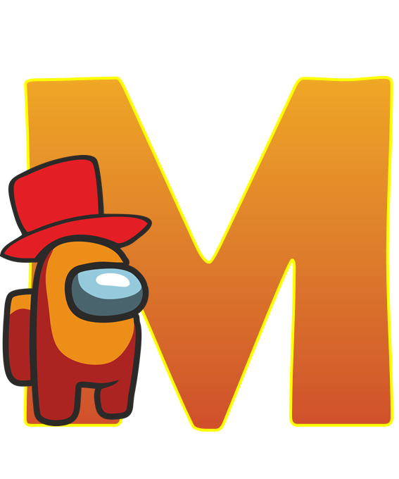 Kits imprimibles gratis : Abecedario among us