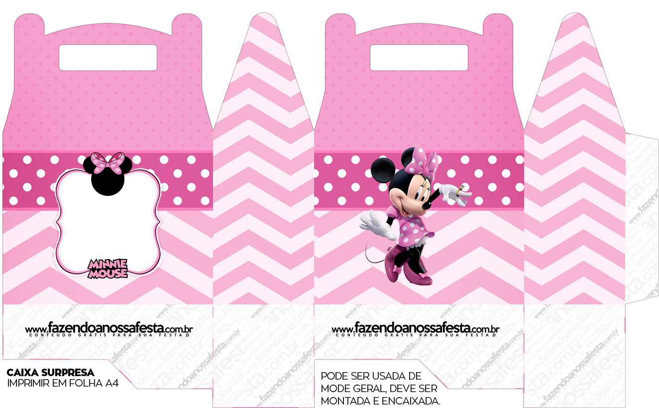 Pretty Minnie in Pink: Free Printable Boxes. - Oh My Fiesta! in english