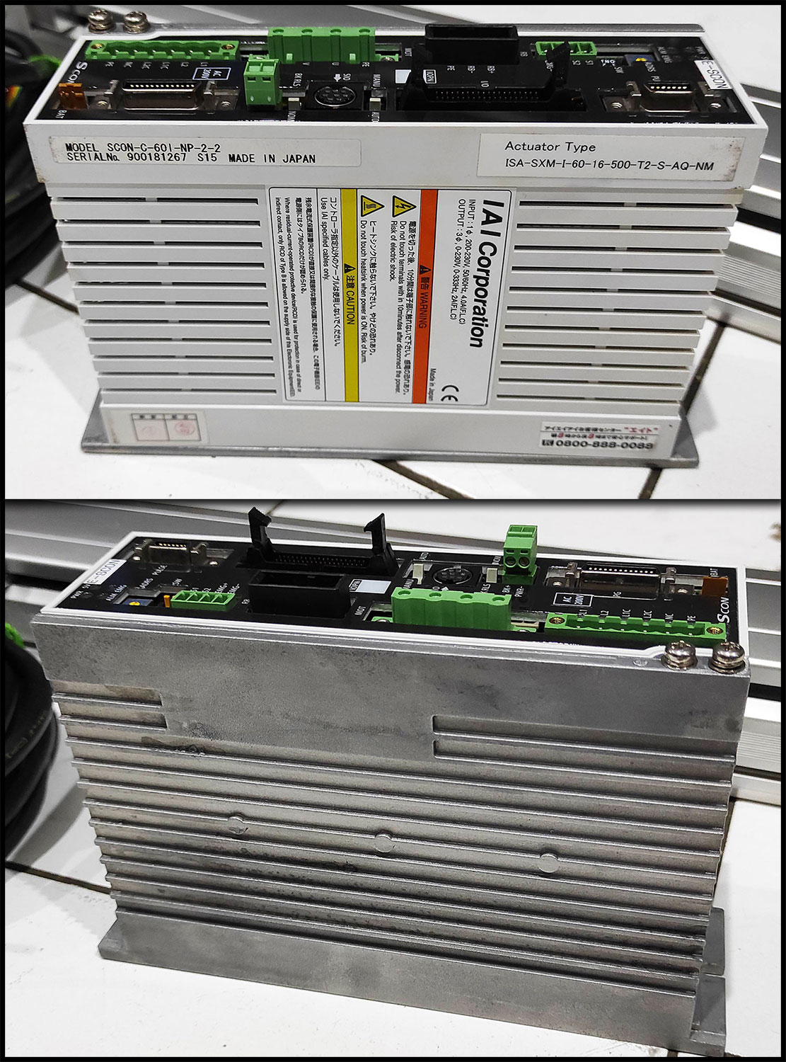 2nd MACHINE: IAI Single axis robot set cable SCON-C-60I-NP-2-2 ISA-SXM ...