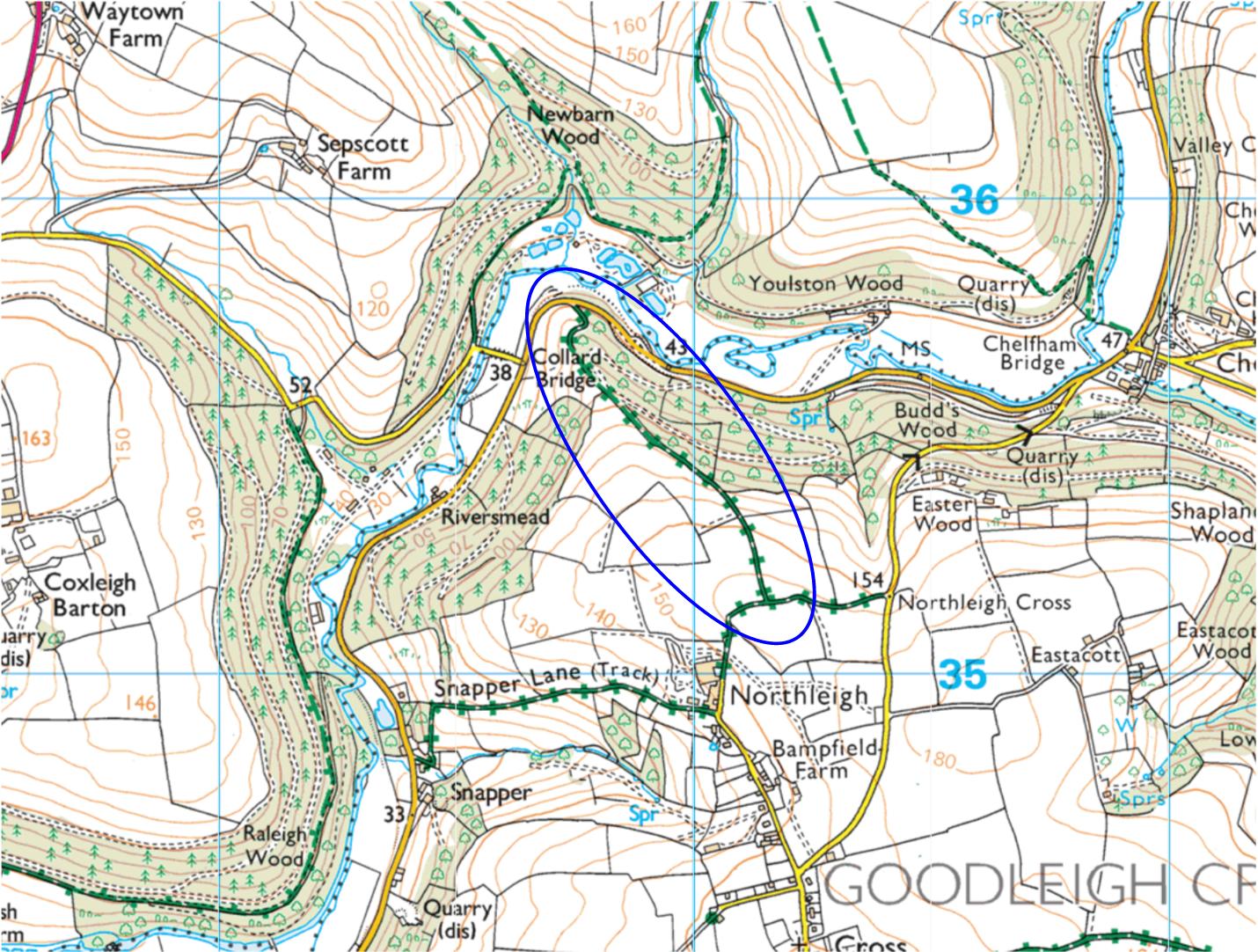 Legal Lanes Devon: Northleigh Plantation Goodleigh