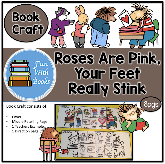 ROSES ARE PINK, YOUR FEET REALLY STINK BOOK CRAFT ~ Book Units by Lynn