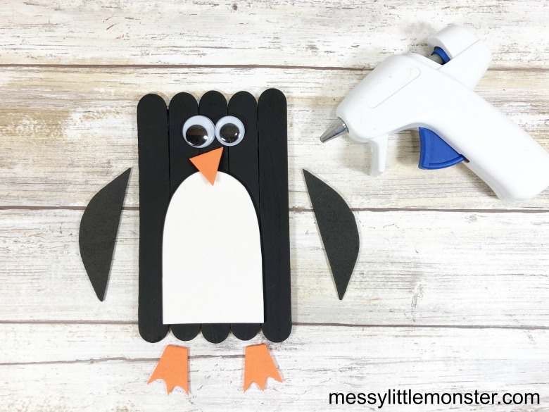 Popsicle Stick Arctic Animal Crafts - Messy Little Monster