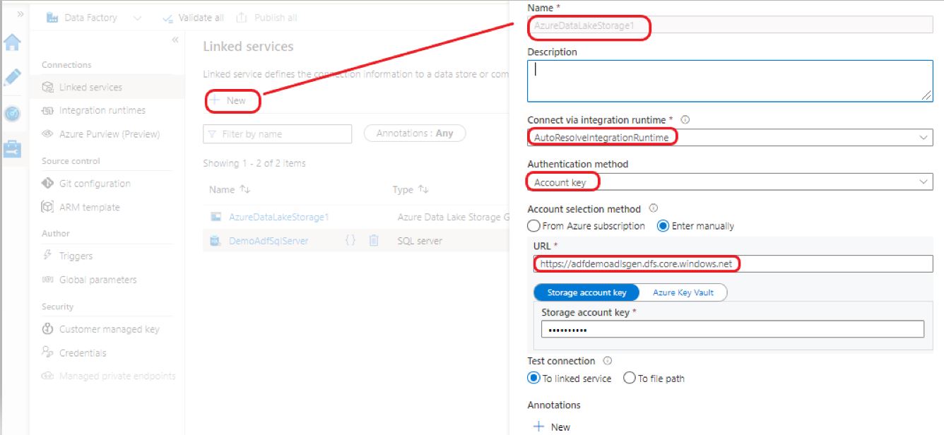 Getting started with ADF - Creating and Loading data in parquet file ...