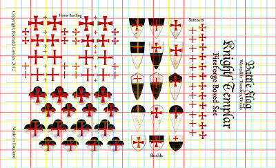 Tabletop Fix: Battle Flag - Fireforge Templar Knights Decals