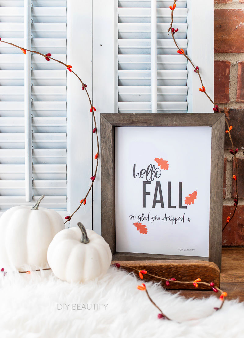 Colorful Free Fall Printables for Home Decor - DIY Beautify - Creating ...
