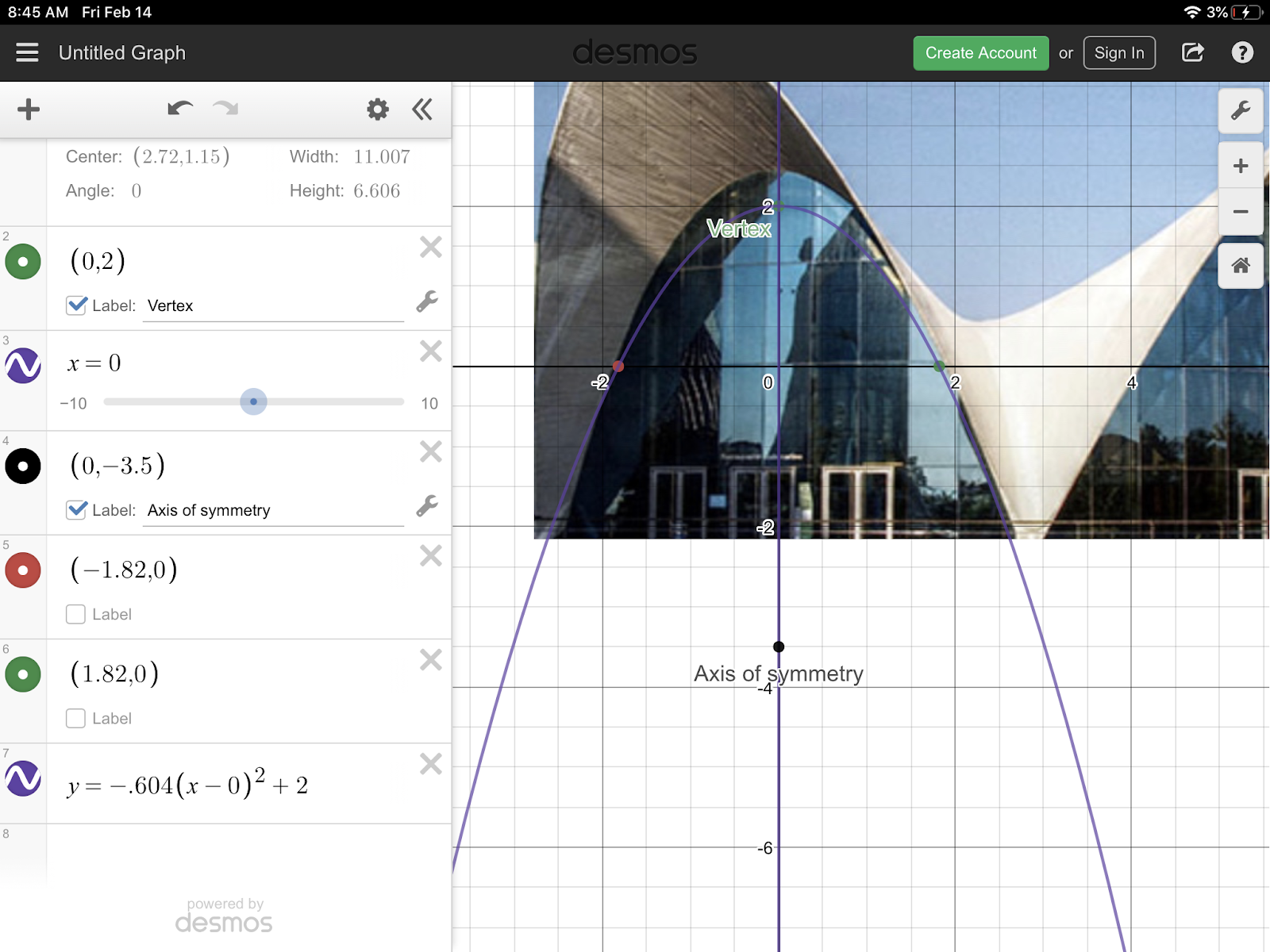 Oceanside Math - Ms. Mason : Banana Parabola