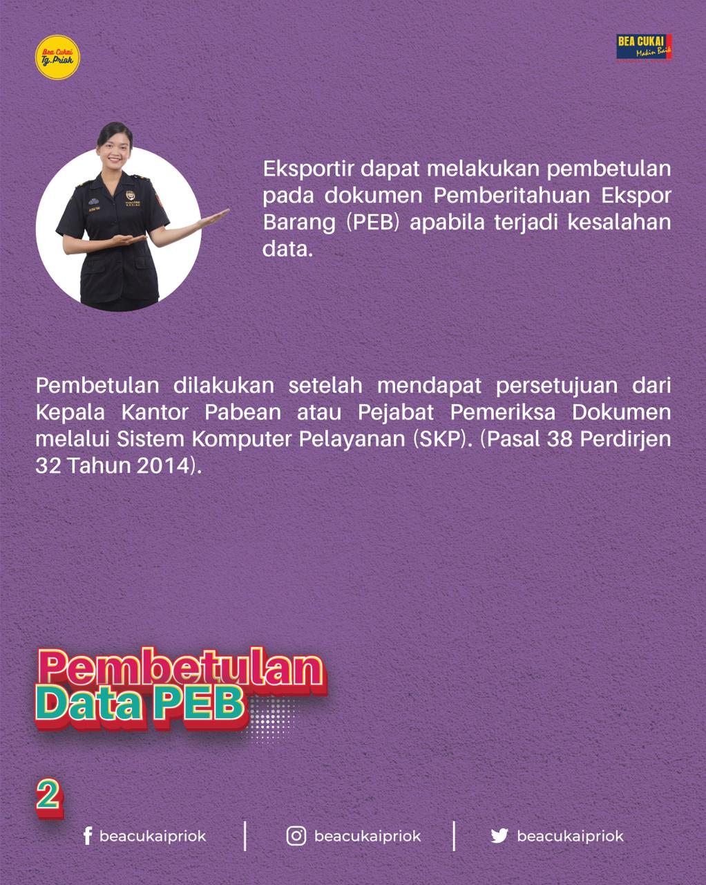 PERUBAHAN DATA PEB ~ INFORMASI