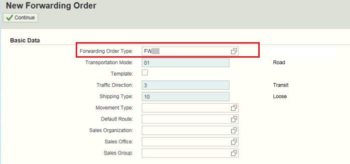 karatejb: [SAP TM] 07. Create Forwarding order