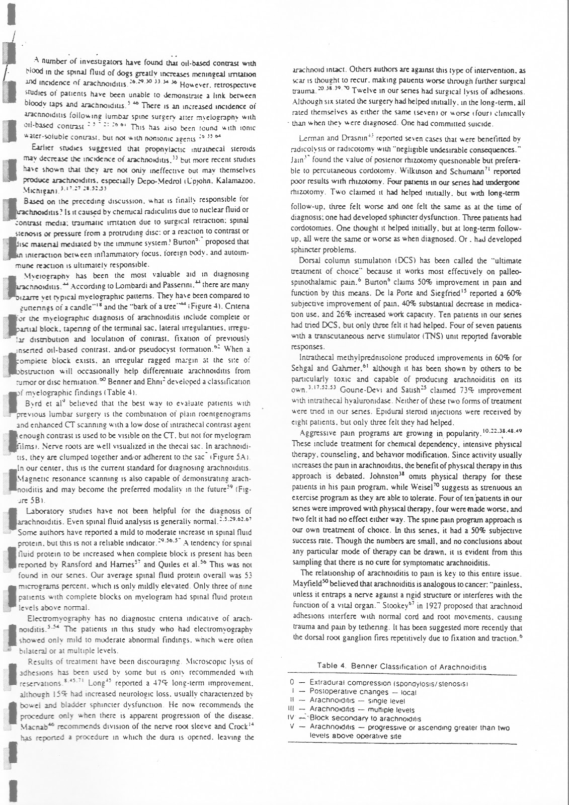 Myodil Killer: 11. The Long-Range Prognosis of Arachnoiditis 1989