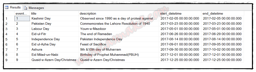 Event Manager using ASP.NET MVC and Jquery Full Calendar Plugin - Asma's Blog