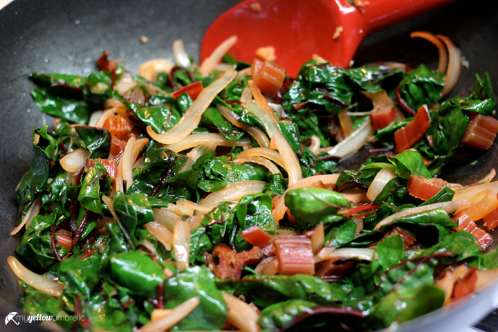Garlic & Onion Sautéed Chard | Alina Sewing + Design Co.