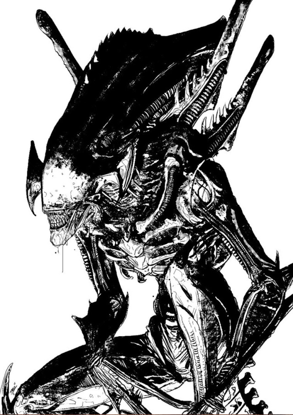 Alien Explorations: "Defiance" alien (from around 2015?) by Tristan Jones