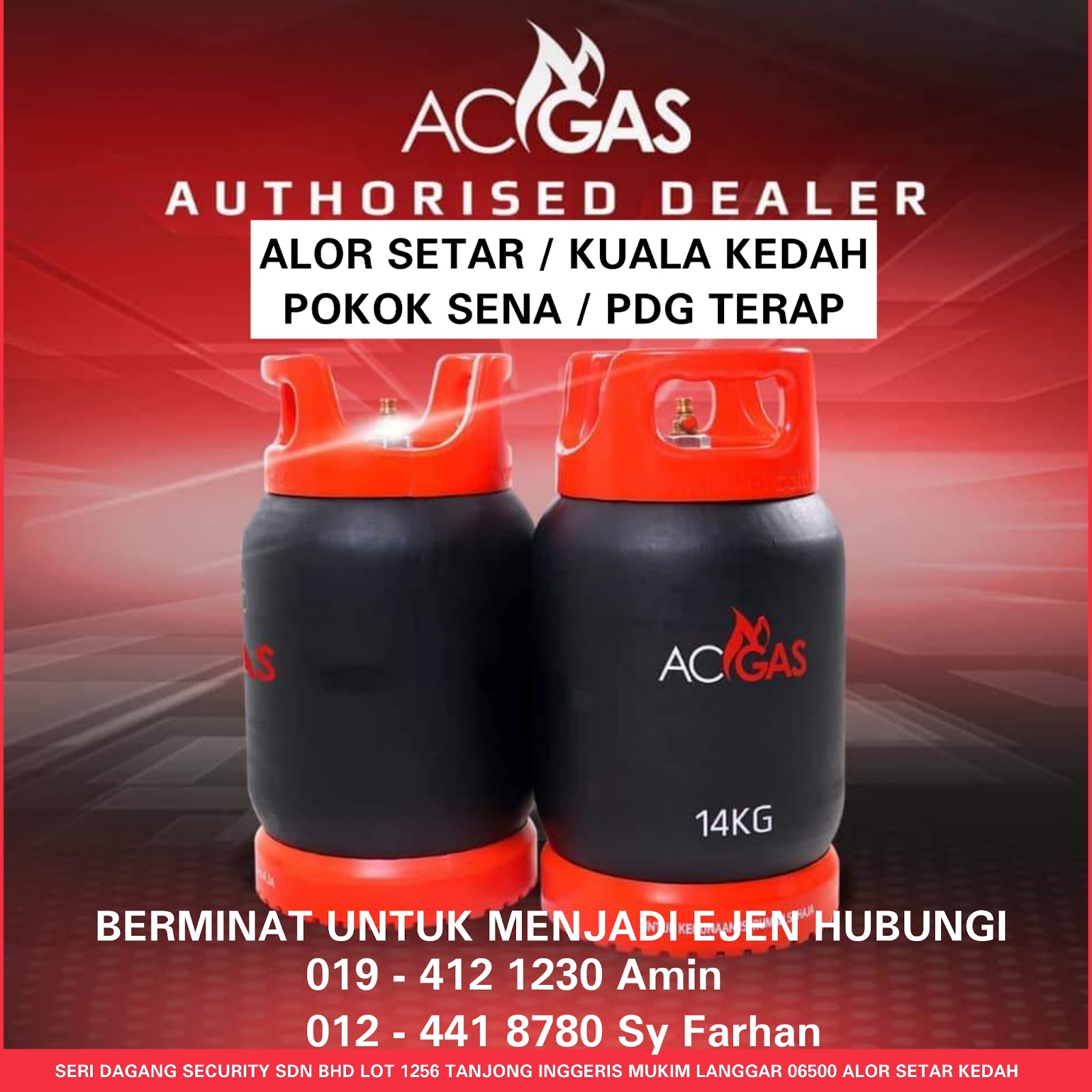 ACGAS ALOR SETAR: ACGAS TONG GAS MEMASAK SANGAT RINGAN