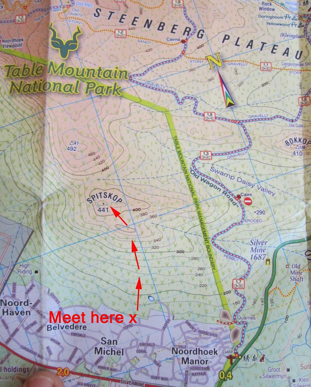 Where are we walking this Sunday?: Spitskop - from behind Noordhoek Manor