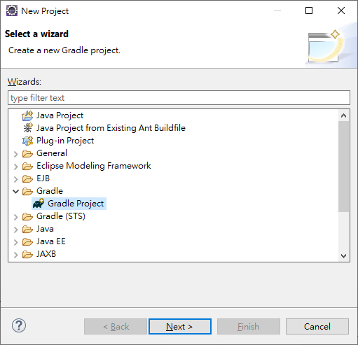 如何讓 Eclipse 內使用 Gradle (取得 Gradle 支援)