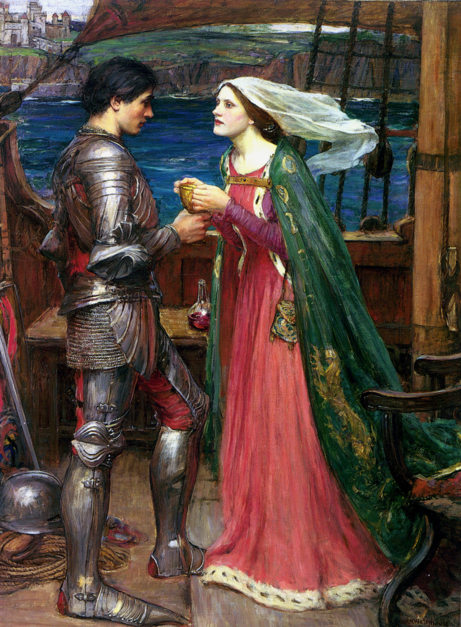 Pre Raphaelite Influenced Art: Tristan and Isolde with the Potion - J ...