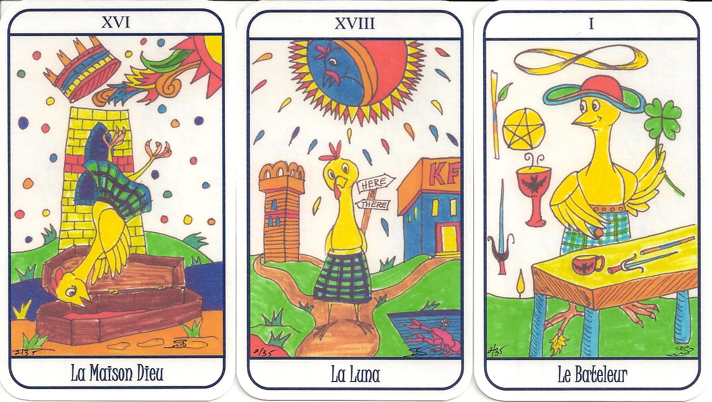 Eno's Tarots: Kilted Rubber Chicken Tarot