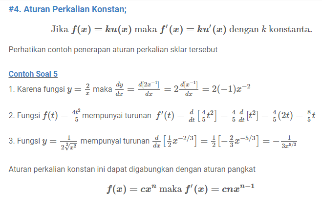 TURUNAN FUNGSI
