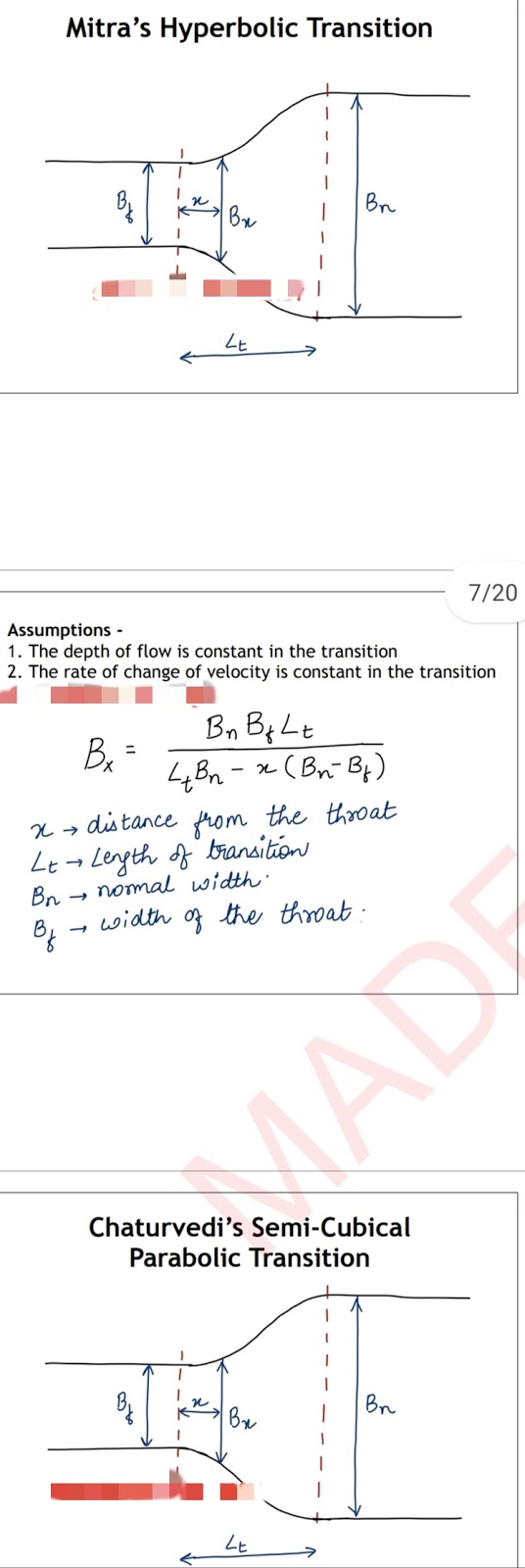 Study material : CONVEYANCE STRUCTURES FOR CANALS( irrigation engineering)