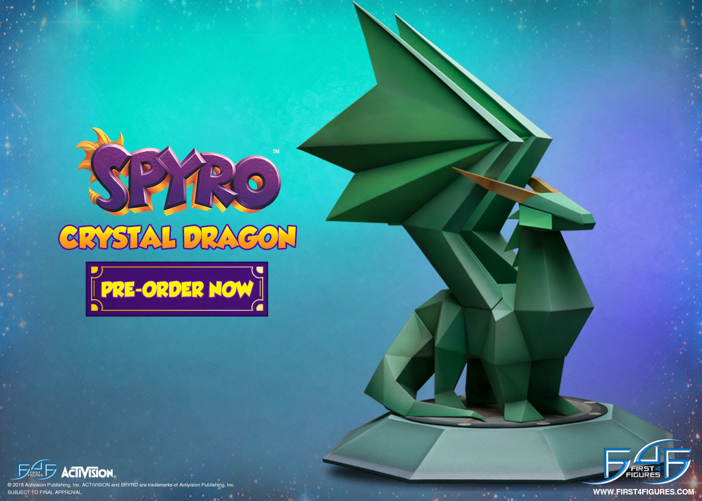Spyro the Dragon - Crystal Dragon Statue (First 4 Figures)
