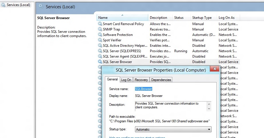 Kod Yaz-MA :): Cannot connect to SQL Server Hatası Kod Yaz-MA :): Cannot connect to SQL Server Hatası