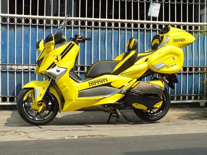 Modifikasi XMAX 250 TOURING STYLE Kuning Ngejreng | Otomotif Langka ...