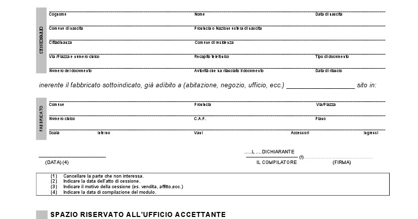 justVa : Cessione di Fabbricato