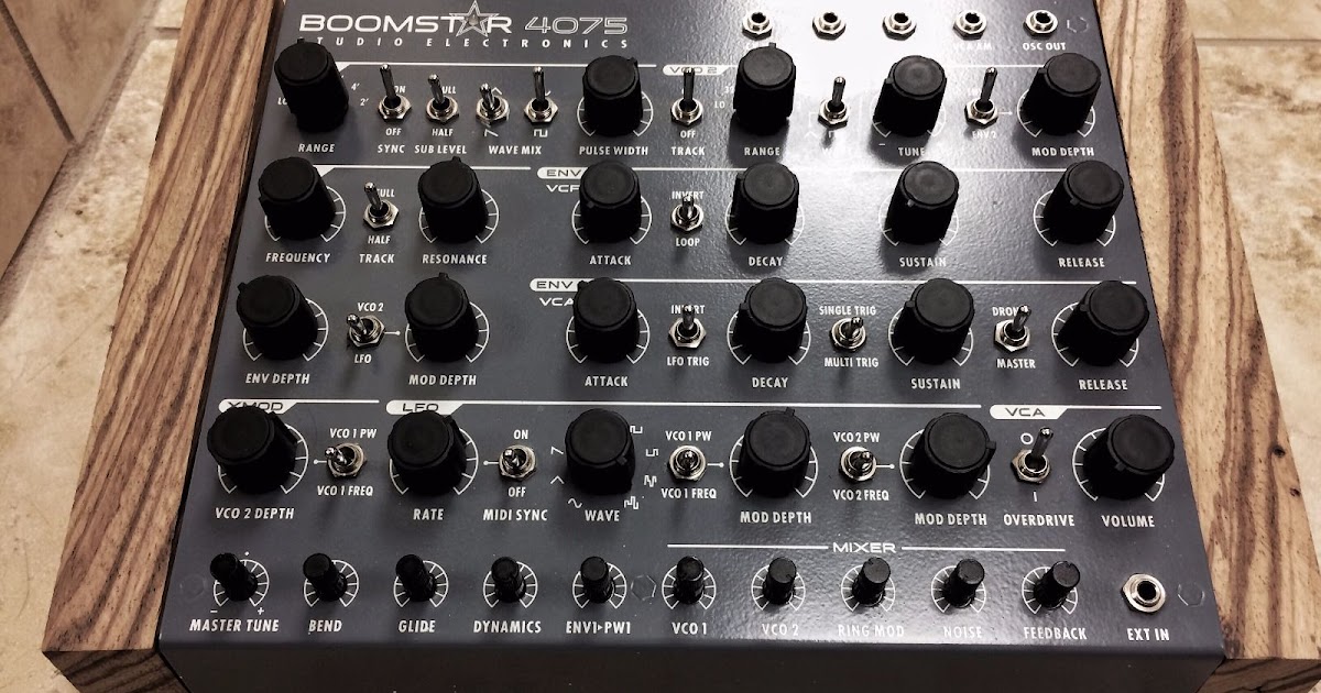 MATRIXSYNTH: Studio Electronics Boomstar 4075 SN 100402 with Custom Wood Sides