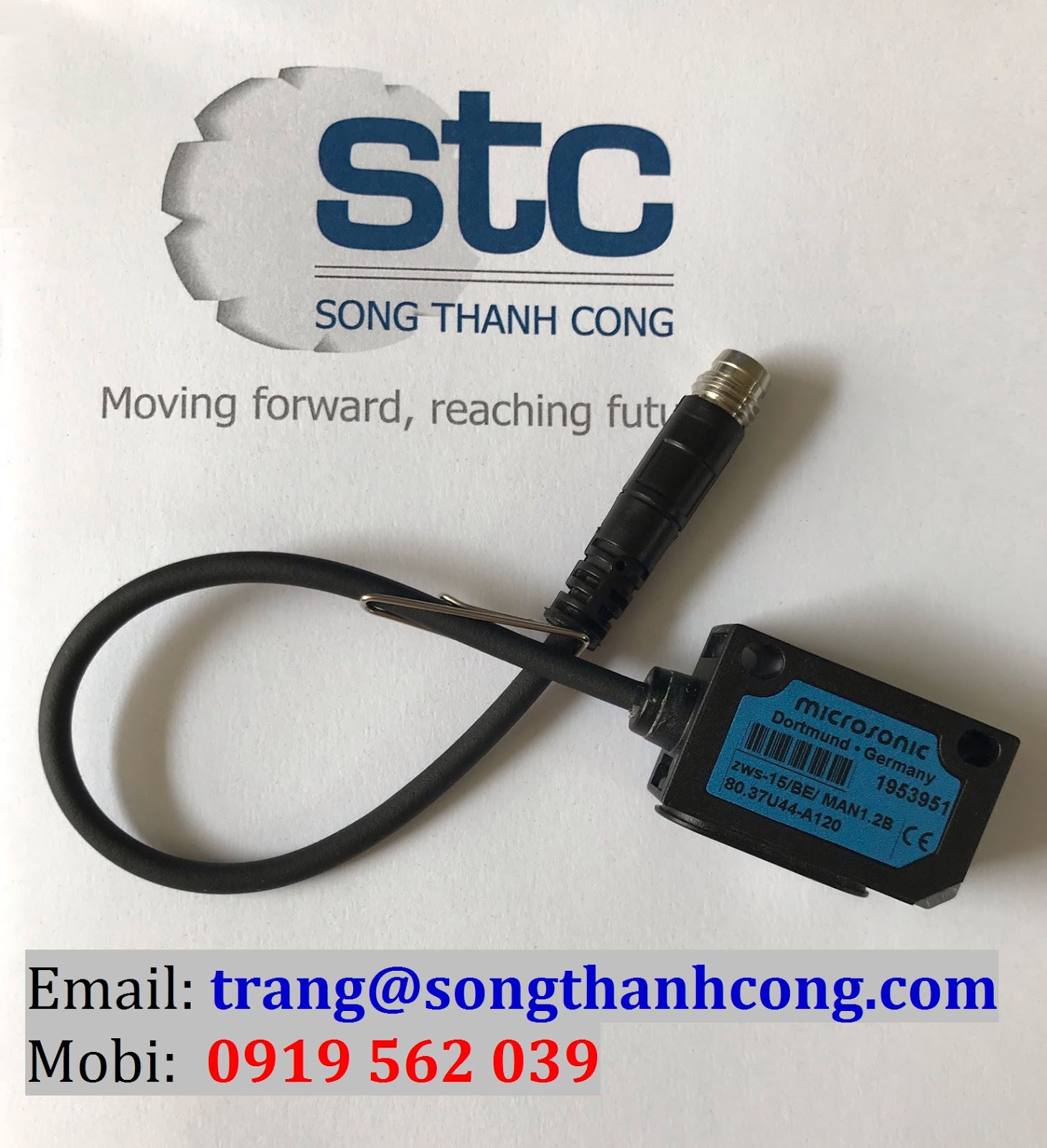 Mua bán thiết bị tự động: Cảm biến siêu âm - mic+600/D/TC - Microsonic Việt Nam - Song Thành Công