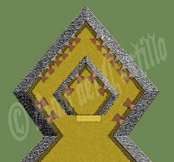 AMO DEL CASTILLO: Partes del fuerte: Tipos de baluartes