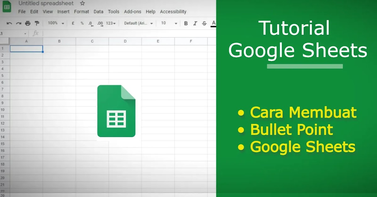 Cara Membuat Bullet Point di Google Sheet
