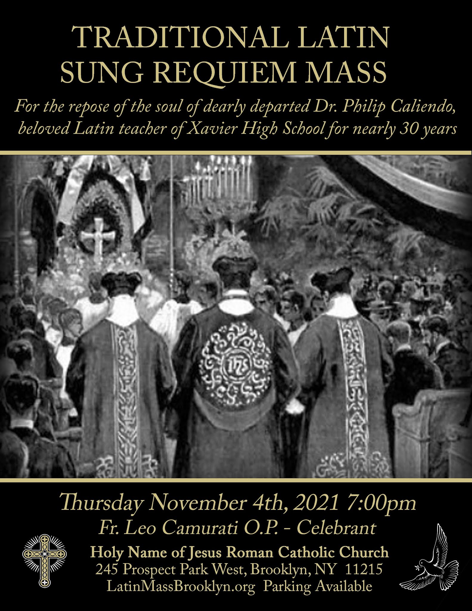 Brooklyn Latin Mass: Sung Requiem Mass for the repose of the soul of ...