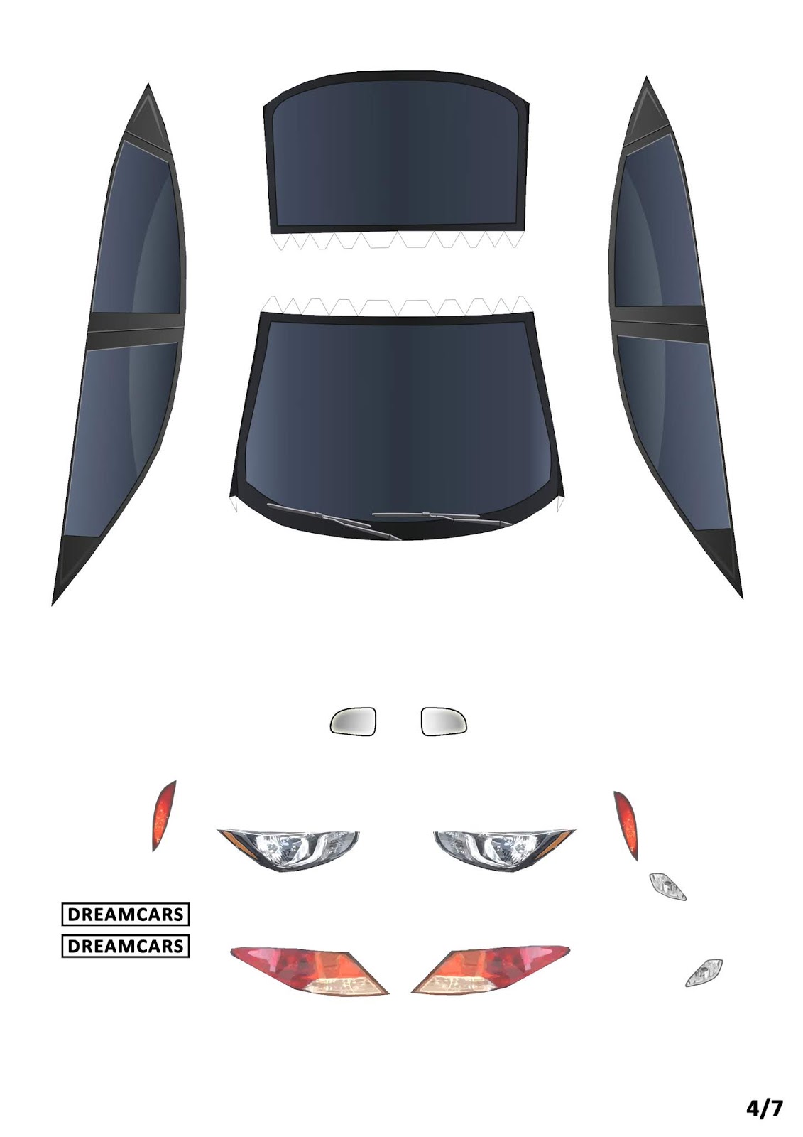 DreamCarsPro: DIY Hyundai Accent Paper Model