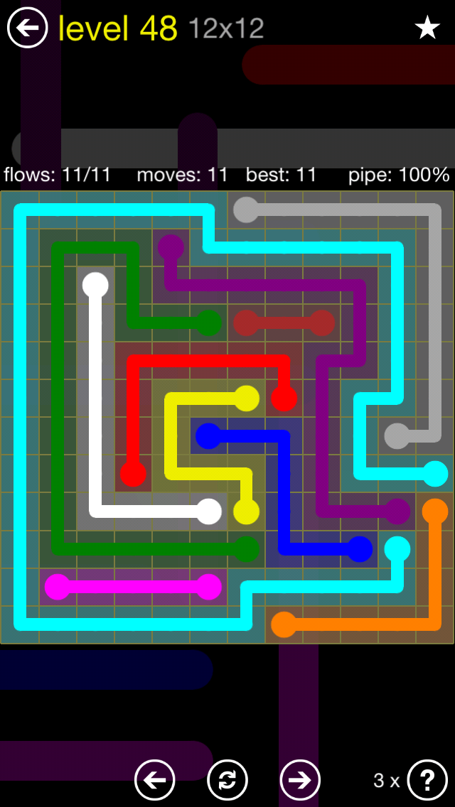 Flow-Free-Solutions (Çözümleri): 12x12 Mania (Levels 31-60)