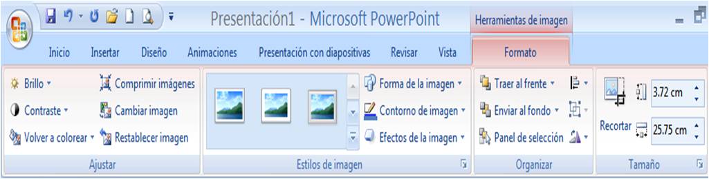Menús de Power Point