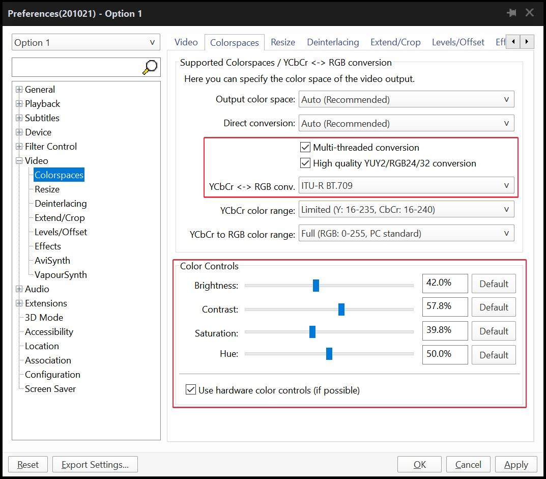Potplayer - Best settings