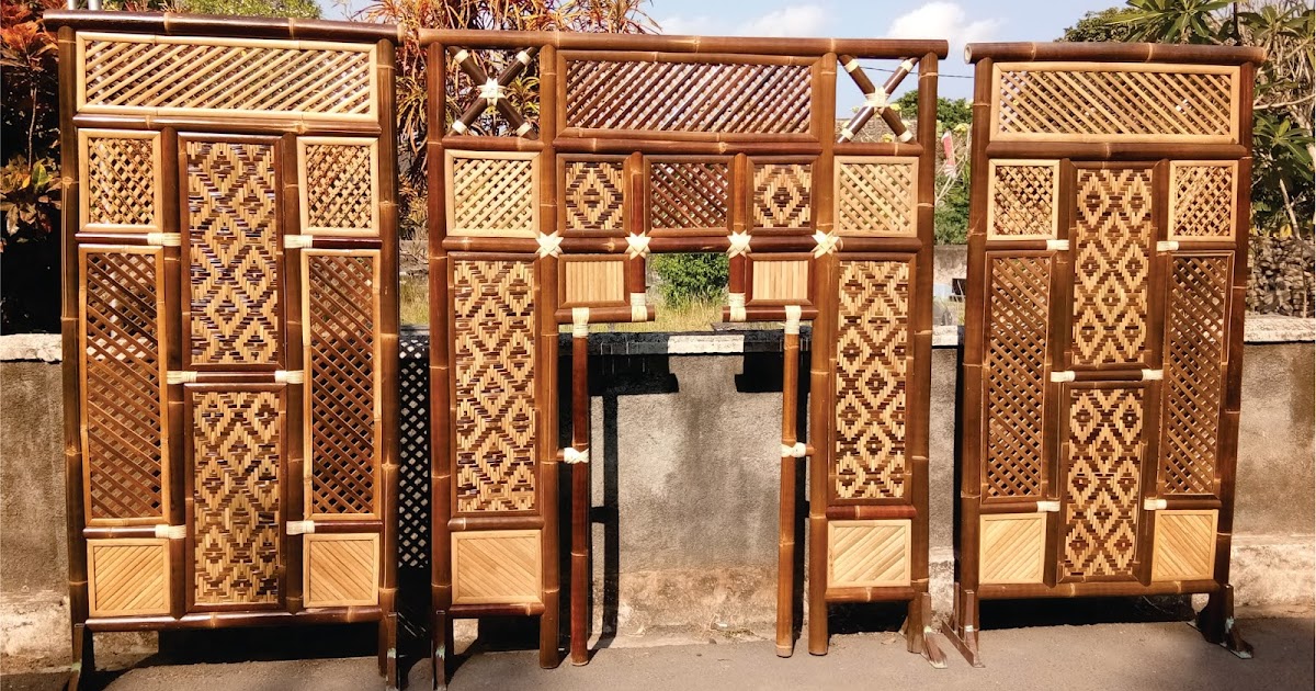 Kerajinan bamboo Rhistata Bamboo: Gebyok bambu