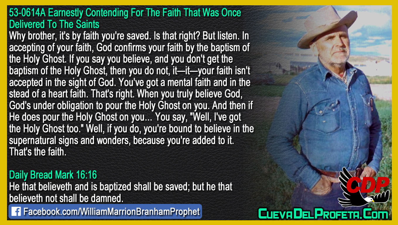 Mental faith vs Heart faith | Mensajes de William Branham