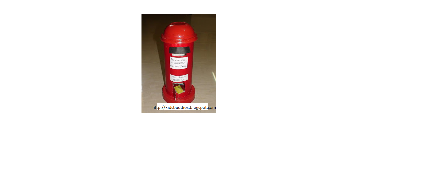 KIDSZONE: How to make a post box / letter box (model) for kids school ...