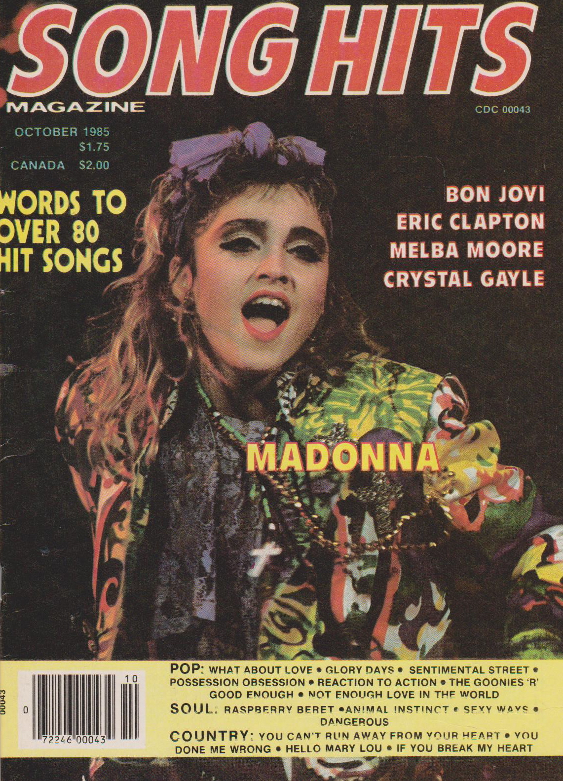 MADMUSIC1: My Madonna Collection: MAGAZINE: Song Hits US October 1985