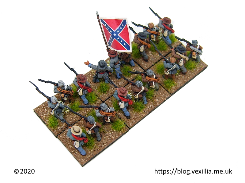 The Waving Flag: 15 mm ACW Confederate Infantry (Finished)