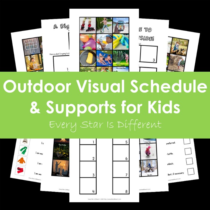 Every Star Is Different: Outdoor Visual Schedules and Supports for Kids