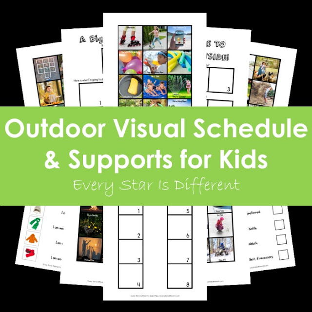 Every Star Is Different: Outdoor Visual Schedules and Supports for Kids
