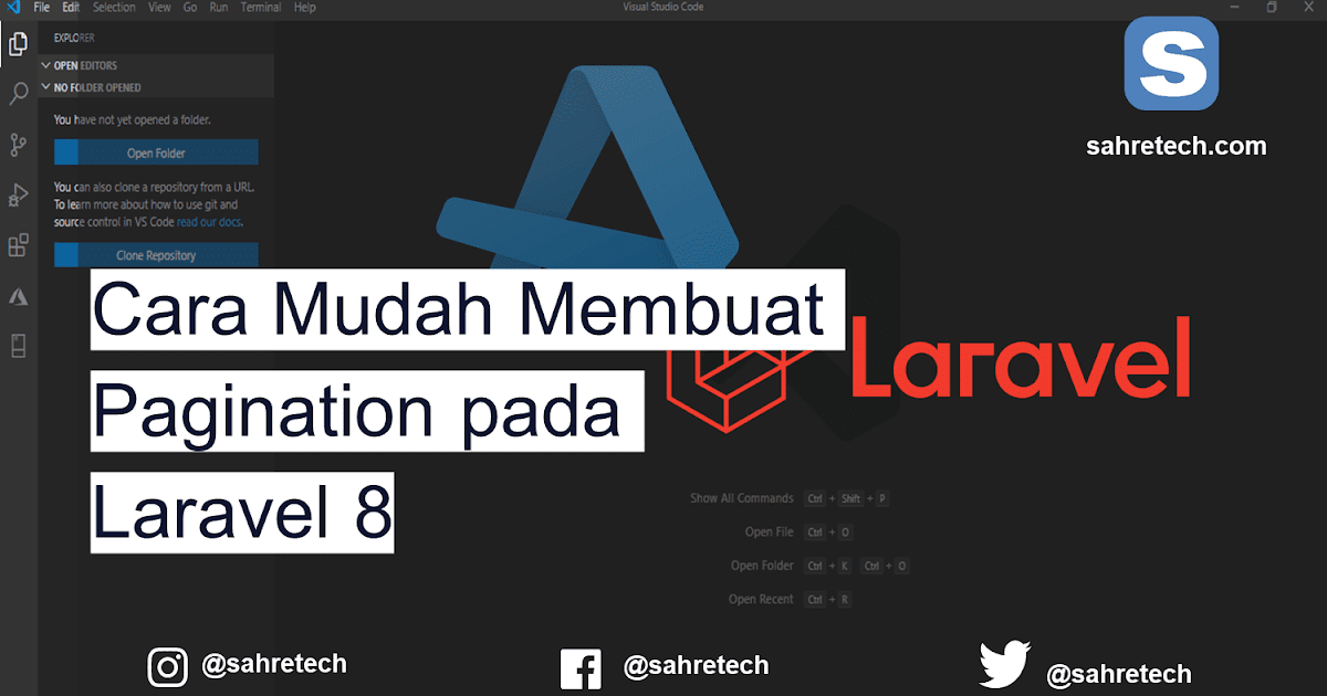 Cara Mudah Membuat Pagination pada Laravel 8 - Sahretech Cara Mudah Membuat Pagination pada Laravel 8 - Sahretech