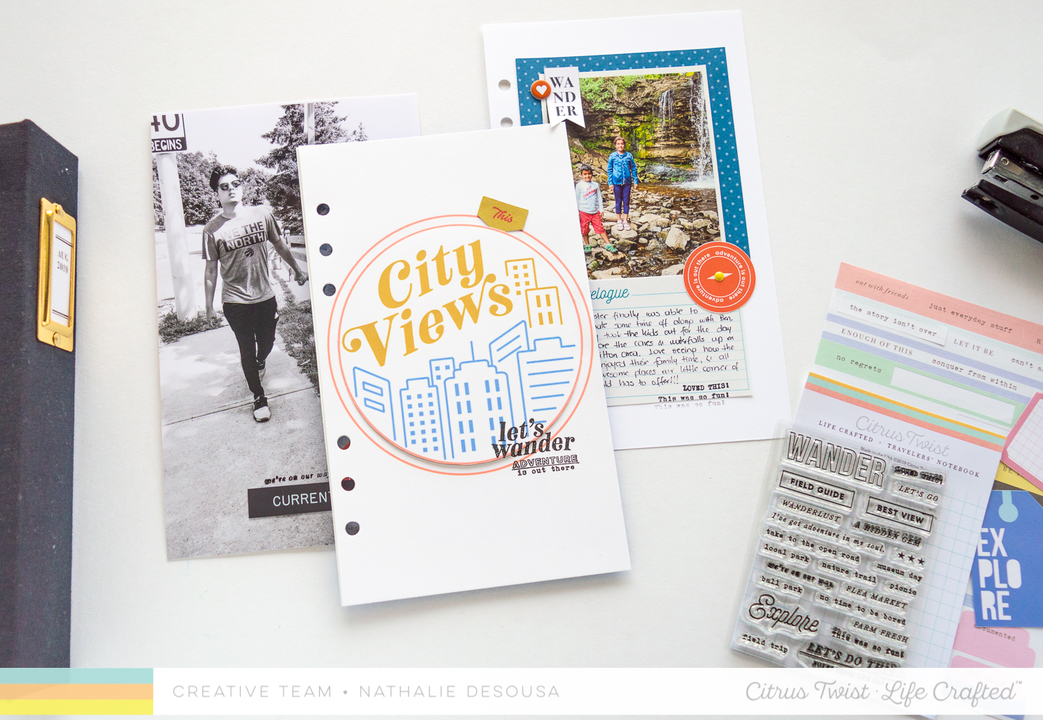 Living an Inspired Life: HYBRID LIFE CRAFTED LAYOUTS - Citrus Twist Kits