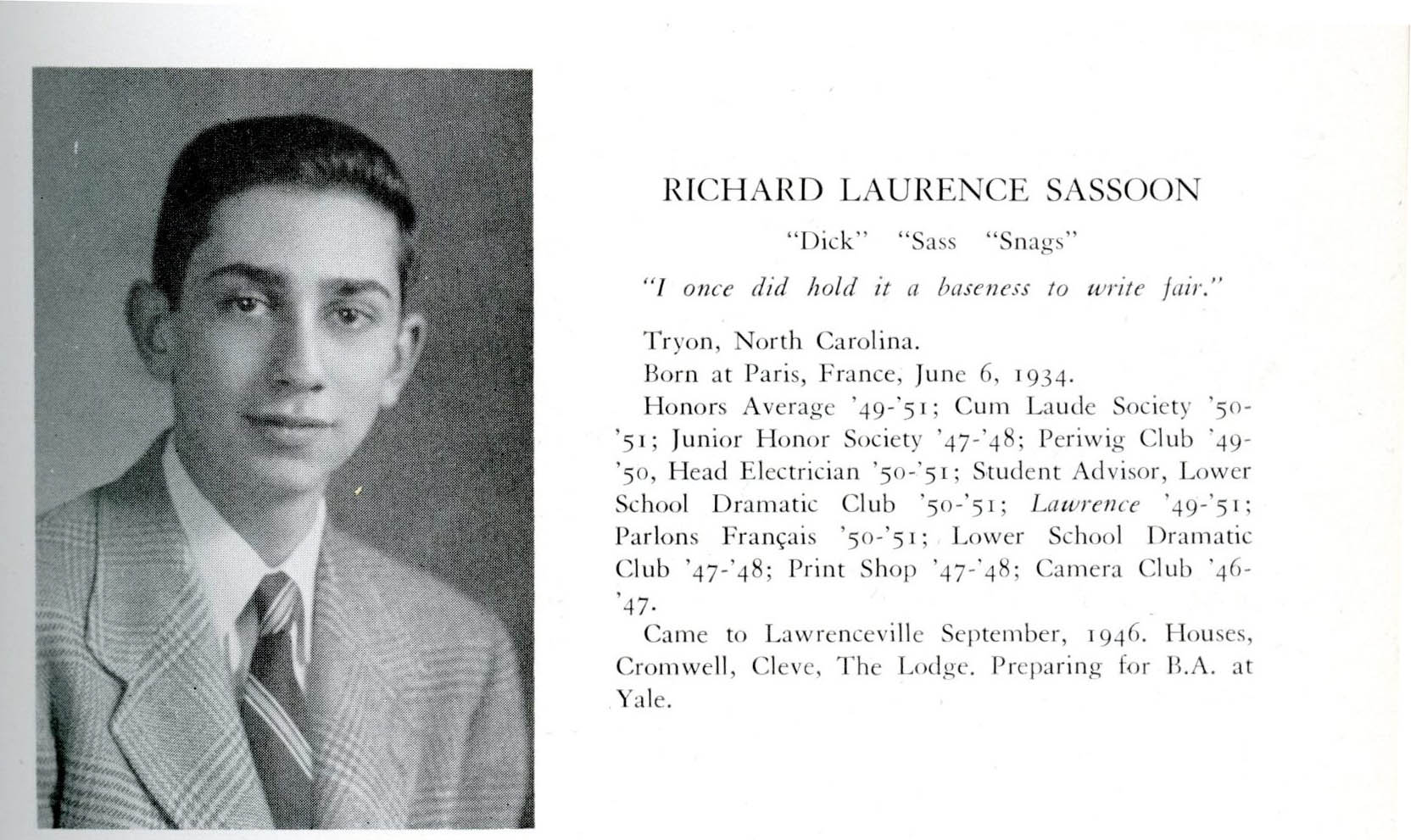 Sylvia Plath and Man at Yale