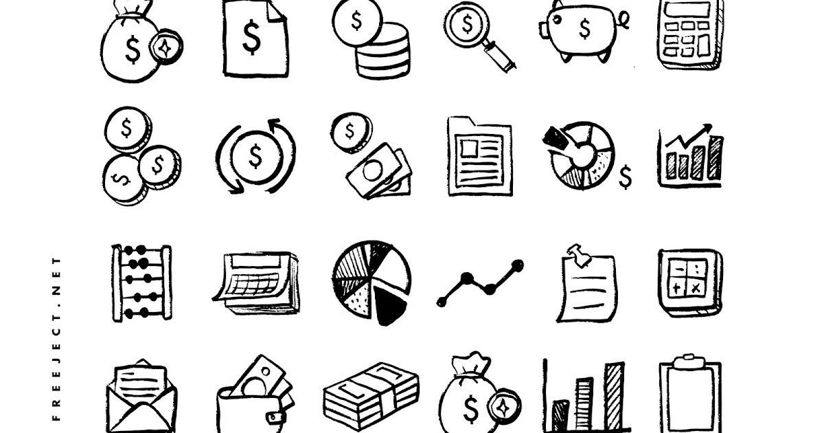 Free Download Financial illustration Hand drawn Vector - EPS & PNG File ...