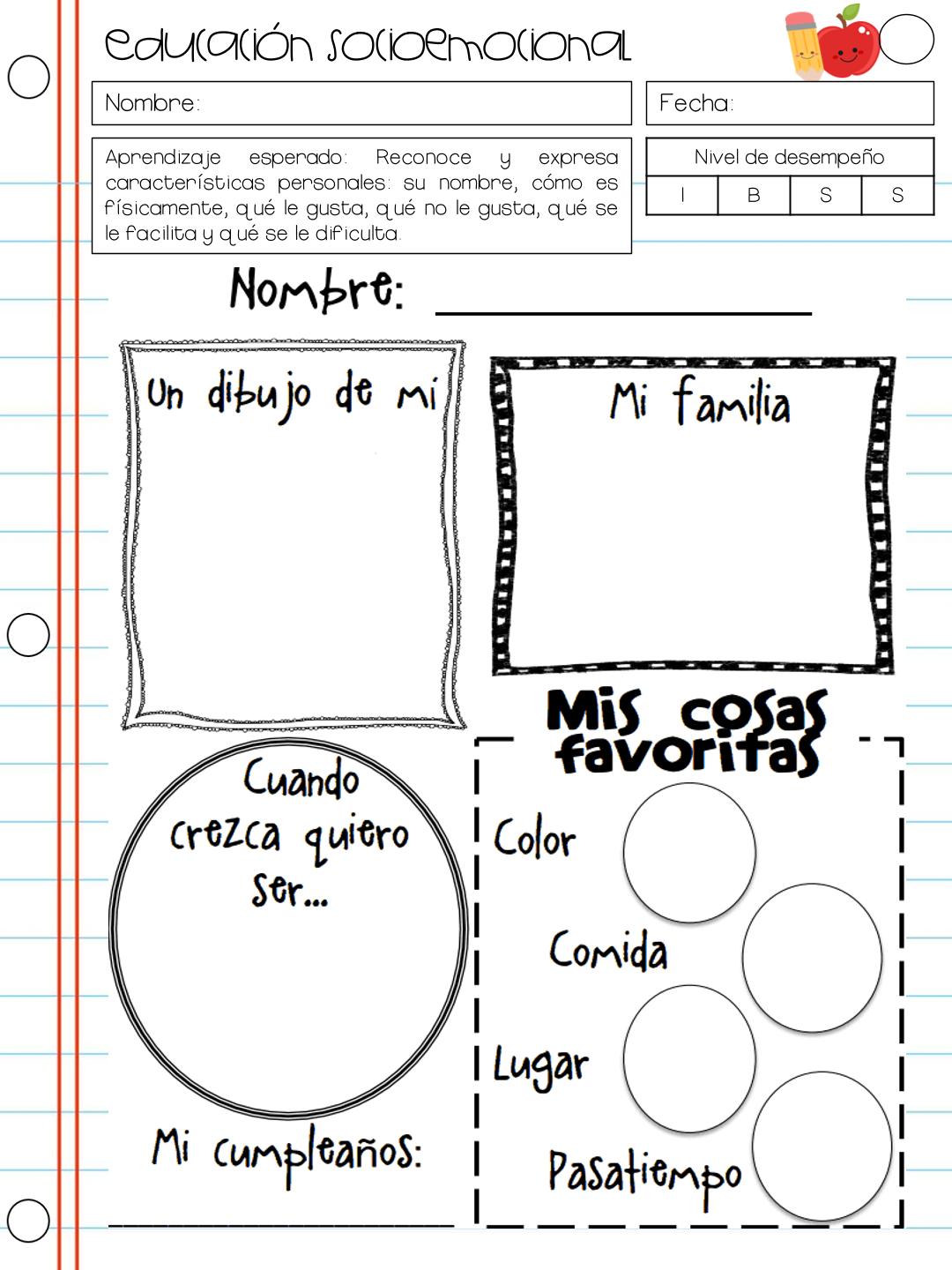 Cuaderno Educación Socioemocional | Materiales Educativos para Maestras